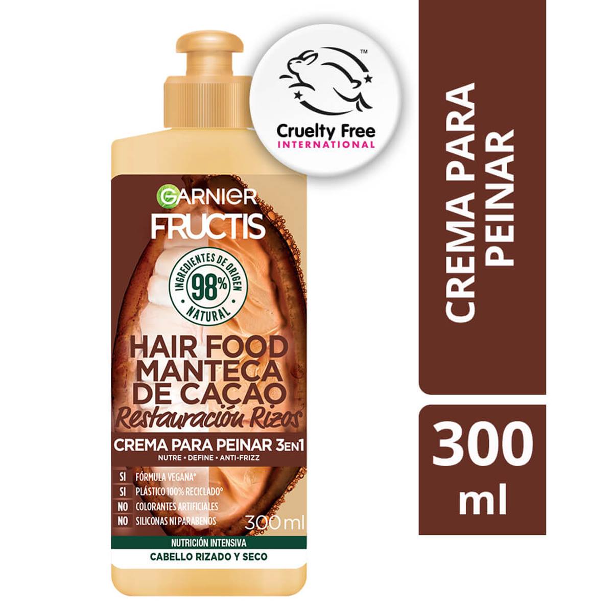 Crema para peinar pelo rizado Hair Food Cacao | Garnier