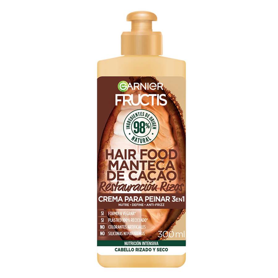 Crema para peinar pelo rizado Hair Food Cacao | Garnier