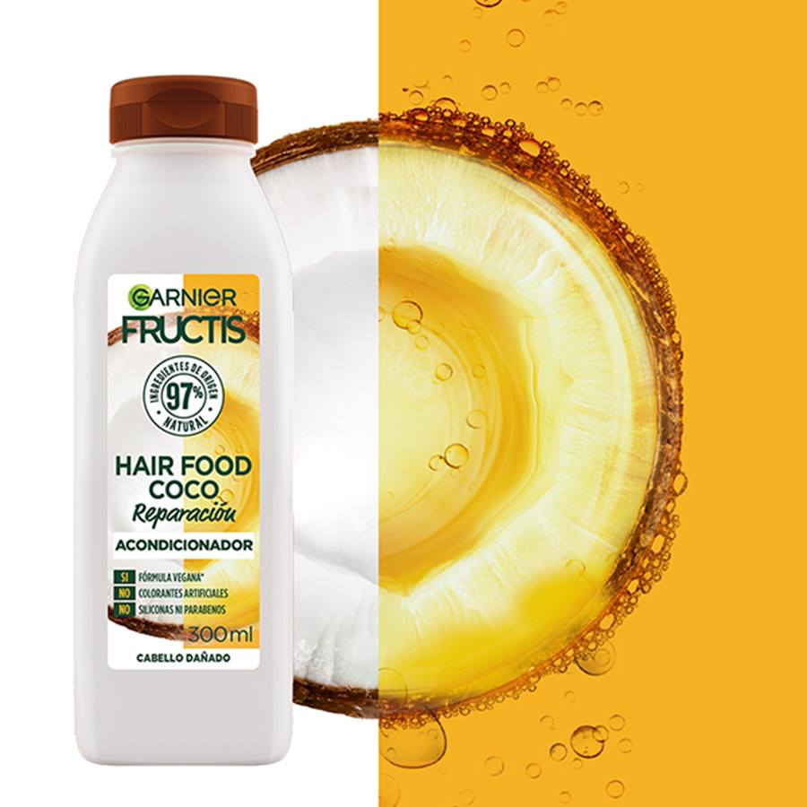 Acondicionador Hair Food Coco y Cabello Dañado | Garnier