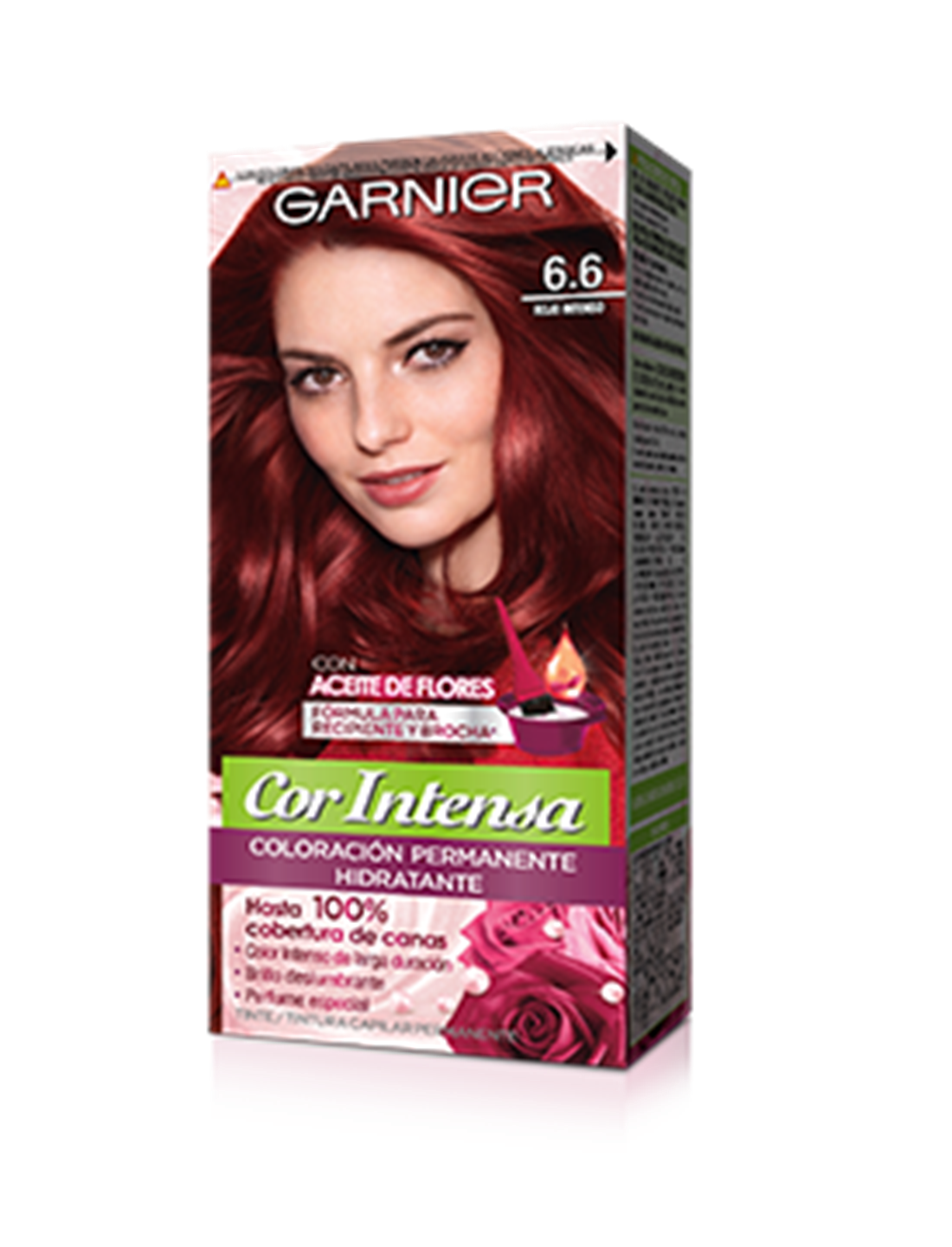 Tinte para Cabello Cor Intensa 6.6 Rojo Intenso | Garnier