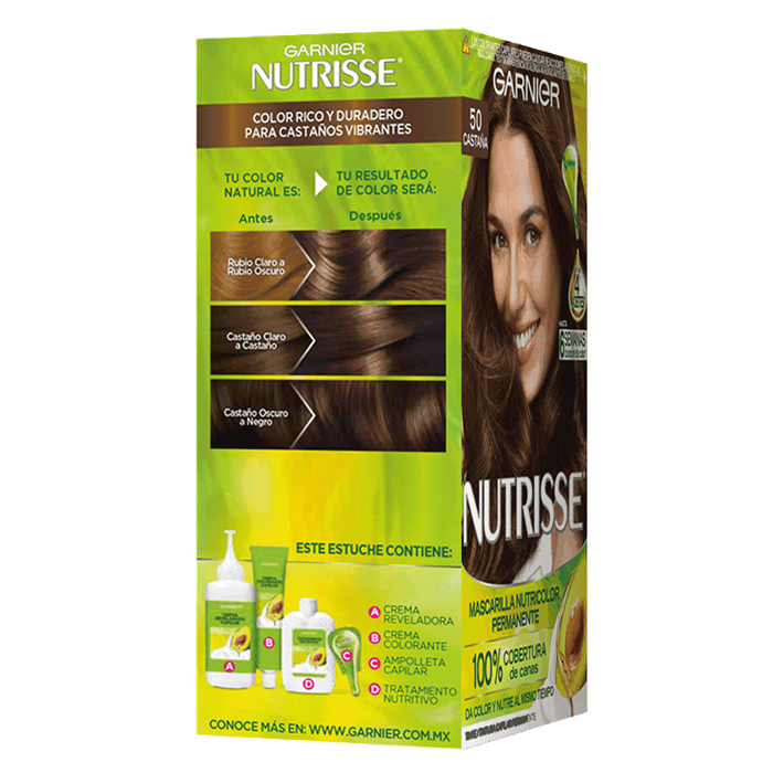 Tinte para cabello 50 Castaña Nutrisse Regular